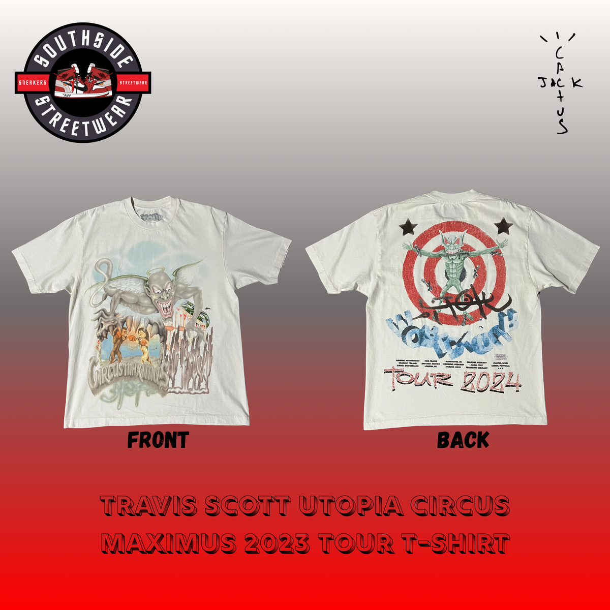 TRAVIS SCOTT Utopia "Circus Maximus 2023 Tour" T-Shirt – Southside ...
